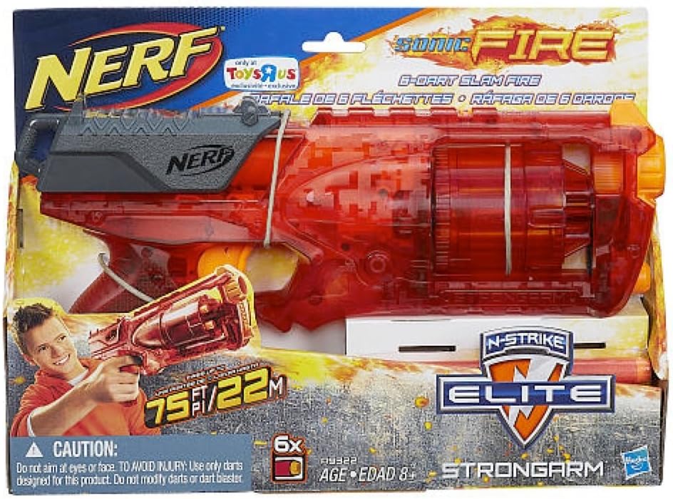 NERF N-Strike Elite Sonic Fire Strongarm Blaster 6-Dart Slam Fire ...