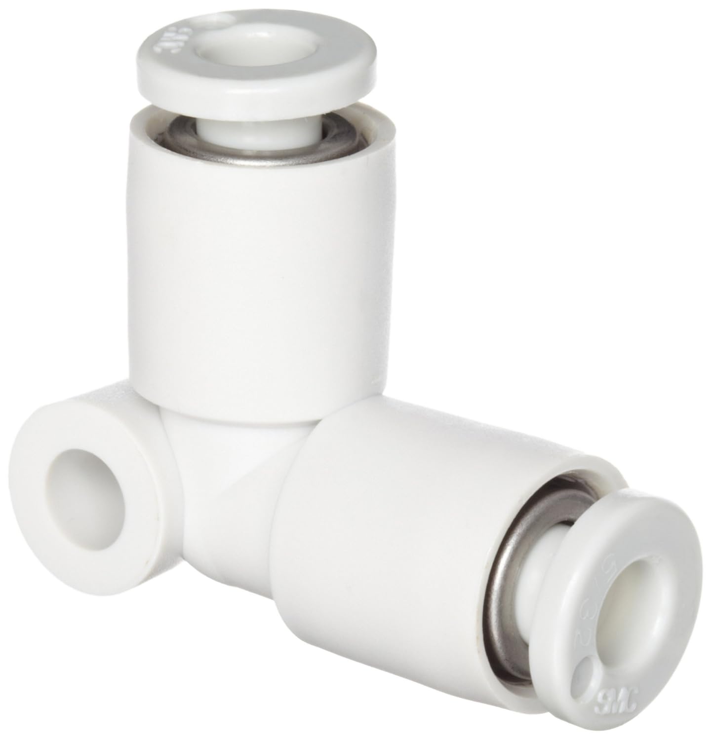 SMC KQ2L Push-to-Connect Tube Fitting, 90 Degree Union Elbow, PBT Body, Tube OD, Metric, Empujar ...