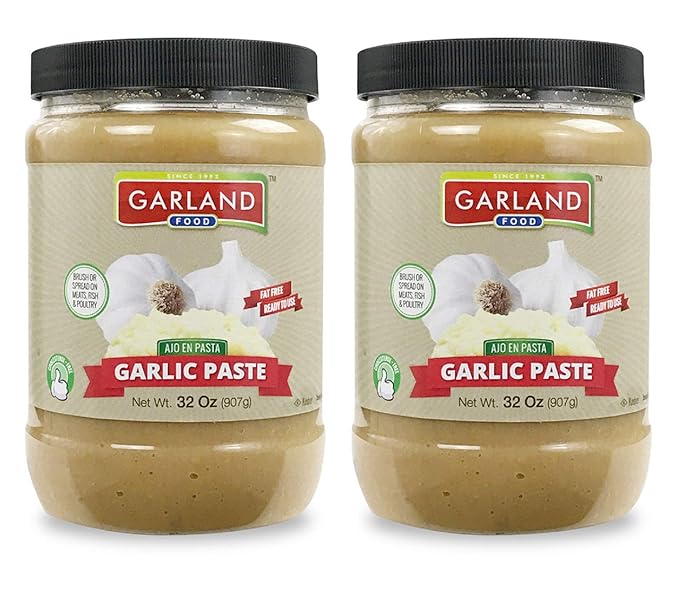 Amazon.com : Garland Garlic Paste - Large Jar - 32oz : Grocery ...