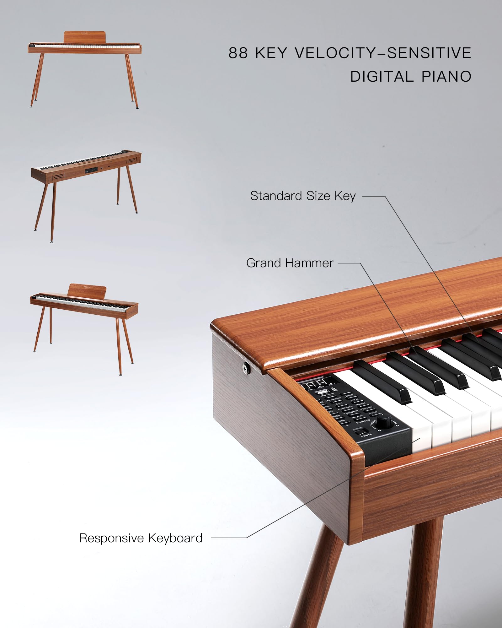 Mua Fesley Digital Piano 88 Key Weighted Keyboard, Piano Keyboard With ...