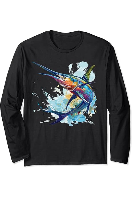 Camisa De Manga Larga Con Diseño De Pez Espada De Guy Harvey Guy