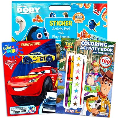Buy Disney Paint with Water and Coloring Book Set for Kids with ...