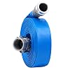 1-1/2" x 50ft PVC Lay Flat Discharge Hose With Aluminum Camlock C & E ...