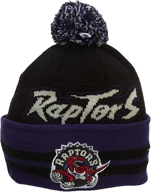 Toronto Raptors New Era NBA Wide Point Throwback Cuffed Knit Hat ...