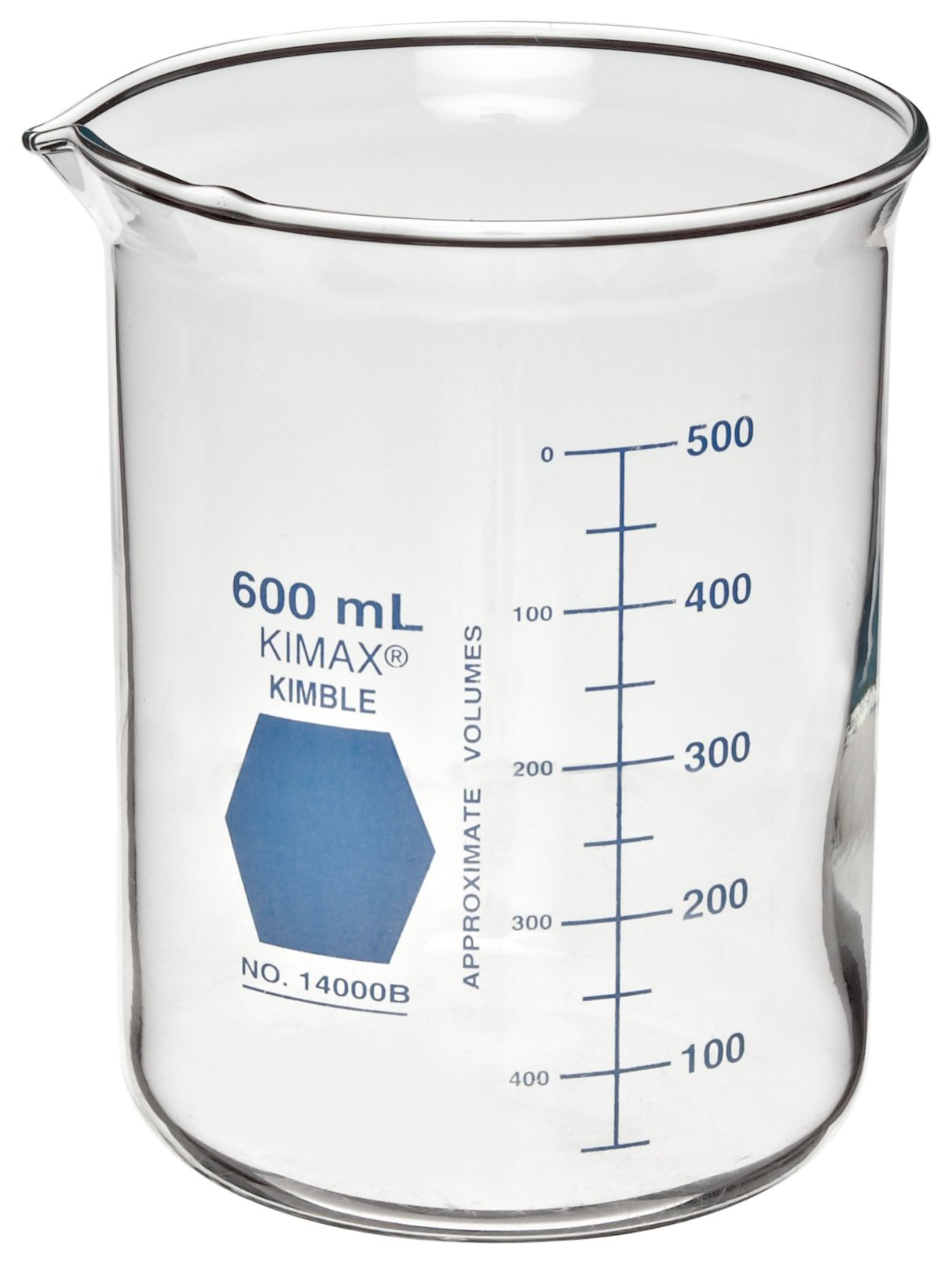 Kimax 14000R-150 Glass Low Form Griffin Beaker With Double Capacity ...