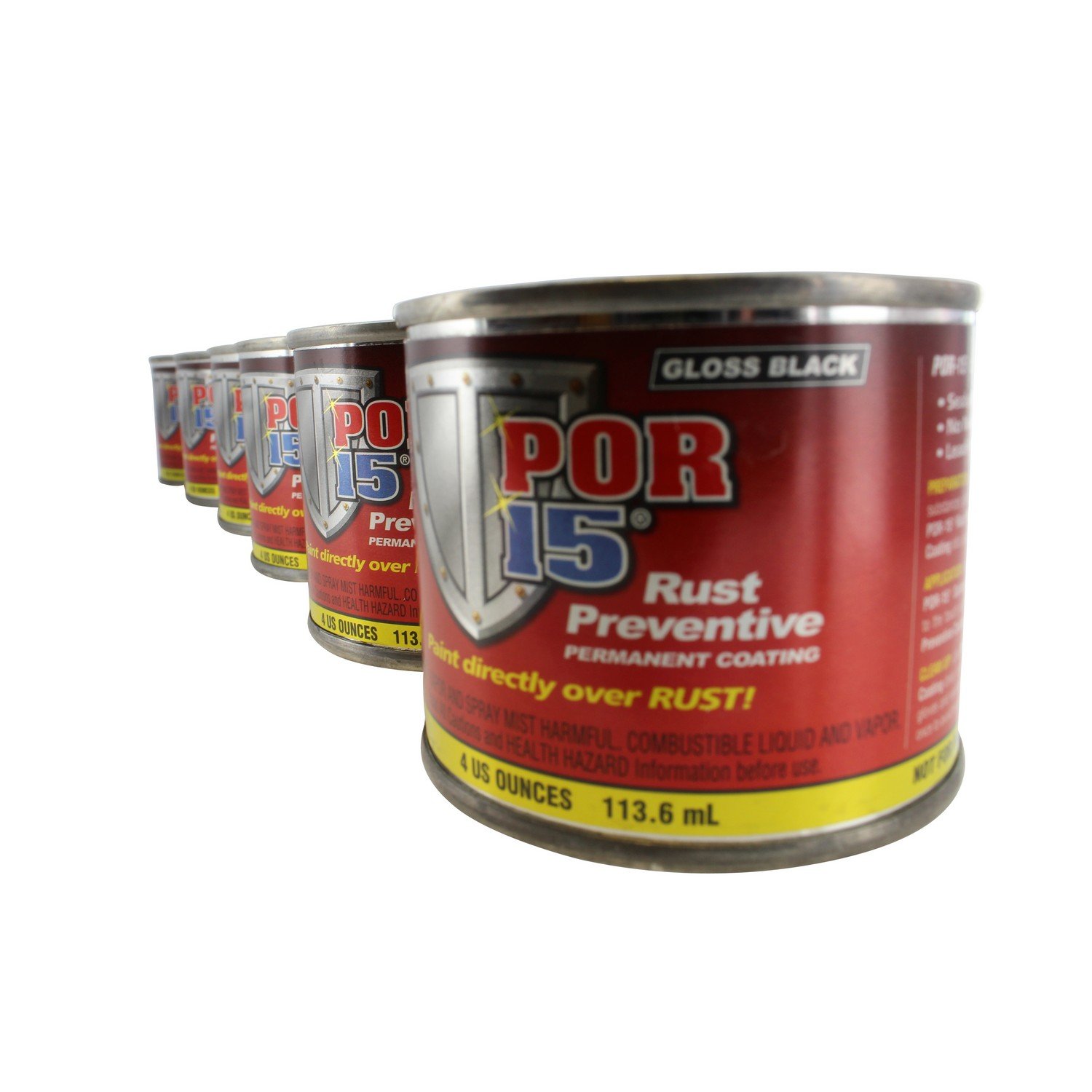 Galleon - POR 15 45032 - 4oz Can Gloss Black Rust Preventative Paint ...