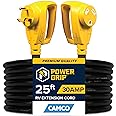 Amazon.com: Camco Power Grip 25-Ft 30 Amp Camper/RV Extension Cord - Rated for 125V /3,750W ...