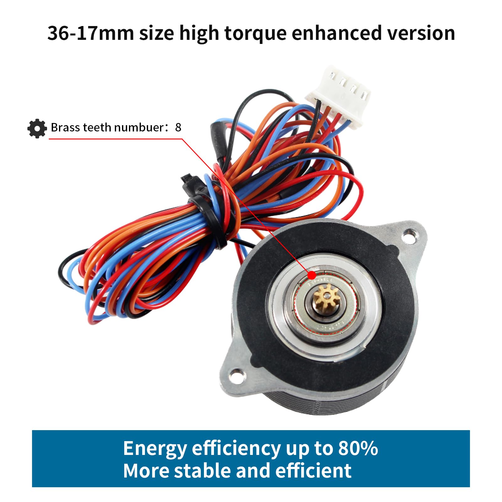 Mua FYSETC Moons Nema 14 36mm Pancake Stepper Motor with 8 Tooth Gear ...