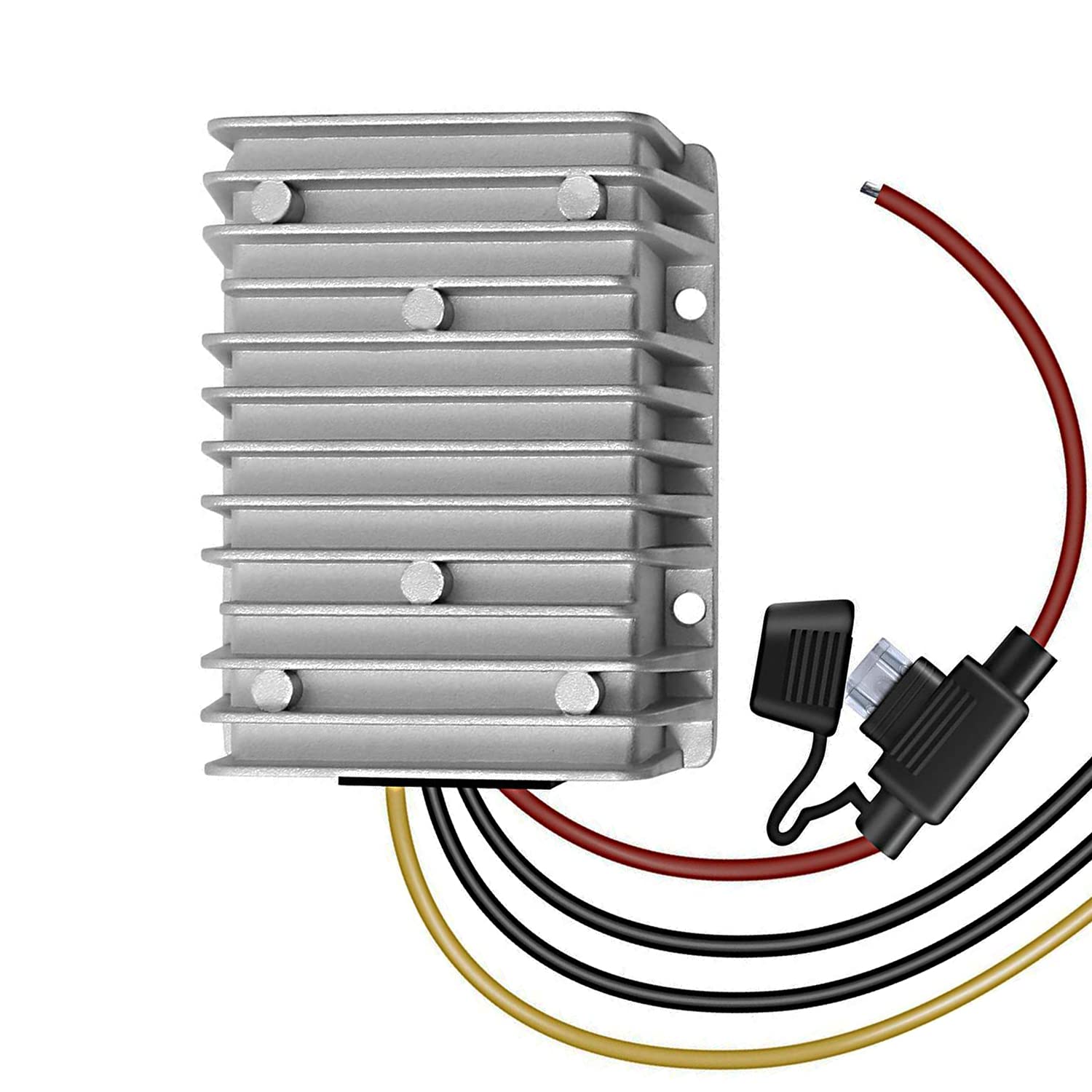 QJFCare Waterproof DC Buck Converter Voltage Regulator 36V 48V Step Down to 12V 30A 360W ...