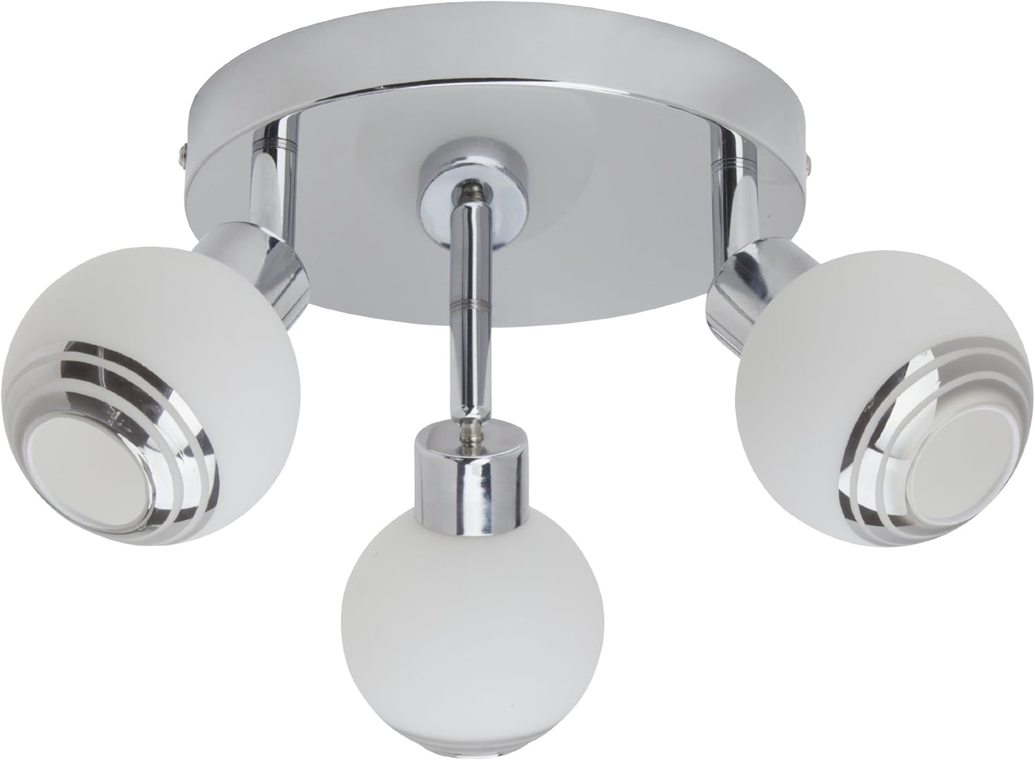 Ferry Round Ceiling Light Fixture Chrome: Amazon.co.uk: Lighting