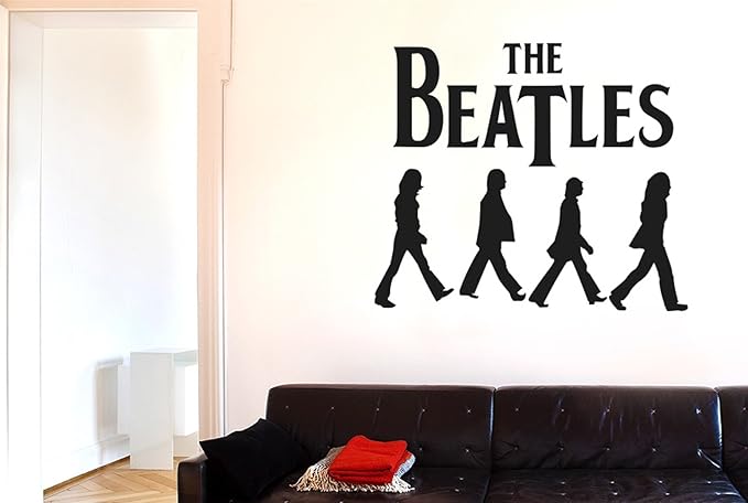 The Beatles Wall Stickers Art Decals - Large (Height 57cm x Width 67cm ...