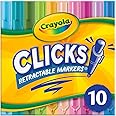 Amazon.com: Crayola Washable Markers with Retractable Tips, Clicks ...