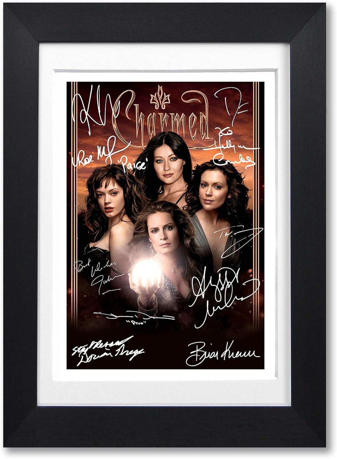 Mounted Gifts Charmed Cast Signed Autograph A4 Poster Photo Print TV ...