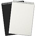 Amazon.com : Engrowtic 2 Pack Graph Paper Spiral Notepad A5 Top ...