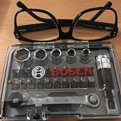 Bosch 2607017160 Screwdriving Set with Mini Ratchet (27 Pieces): Amazon ...
