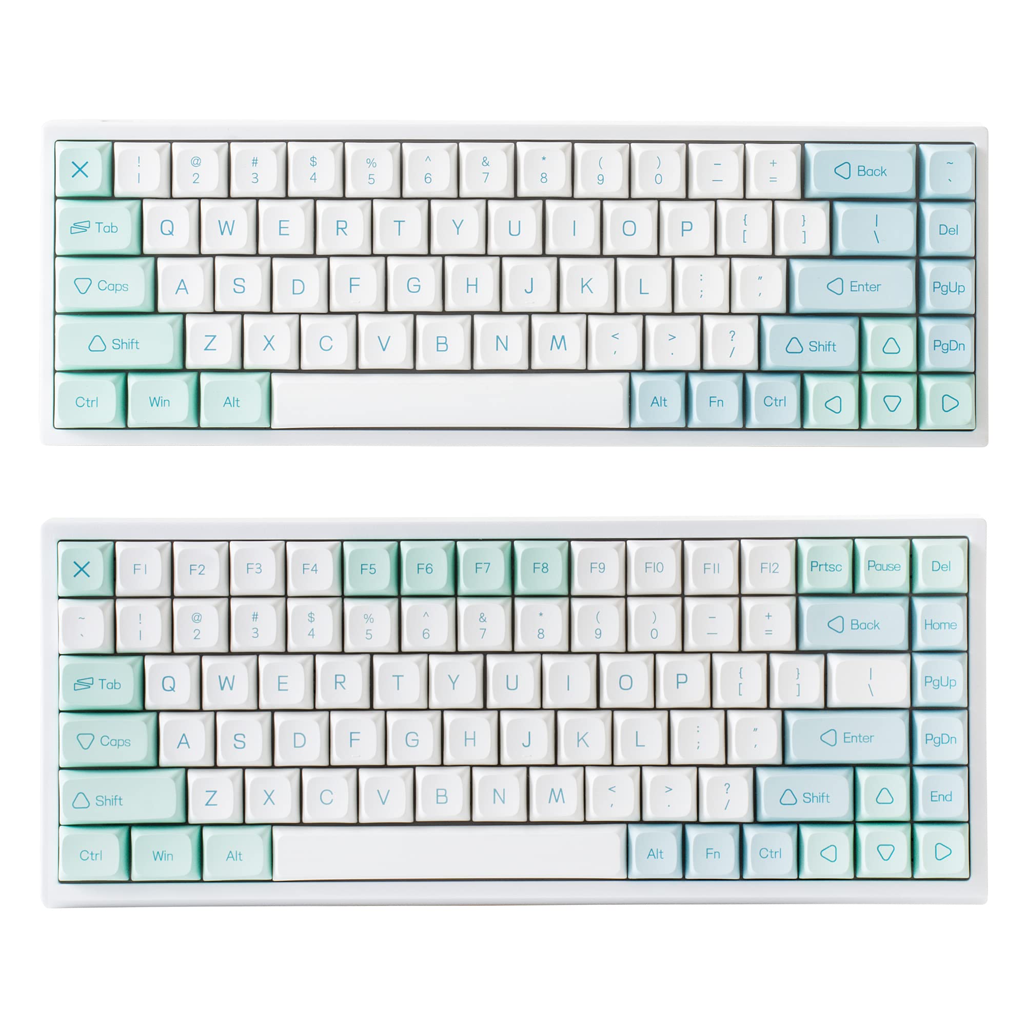 Mua YUNZII Mint Dye Sub PBT Keycaps,140 Full Keys Dye Sublimation PBT ...