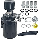 Amazon.com: AOCISKA Aluminum Oil Catch Can,Baffled Oil Catch Can Kit,300ml Oil Reservoir Tank ...