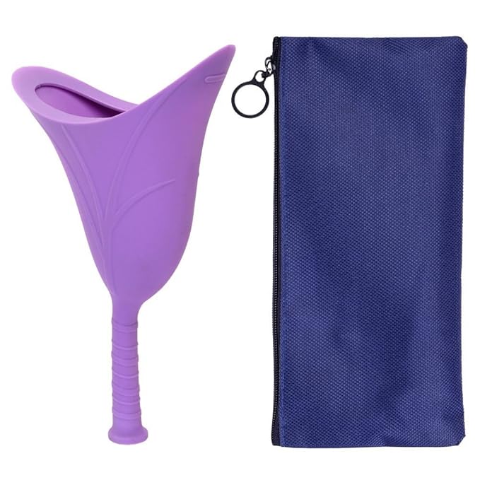 Female Travel Urination Device,Silicone Portable Pee Funnel,Outdoor Standing up Urinal Reusable ...