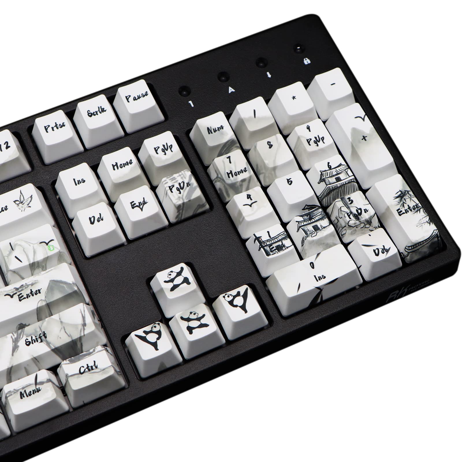 Mua MOLGRIA Keycaps 110 Set Ink Panda for Full Sized Keyboard, Custom ...