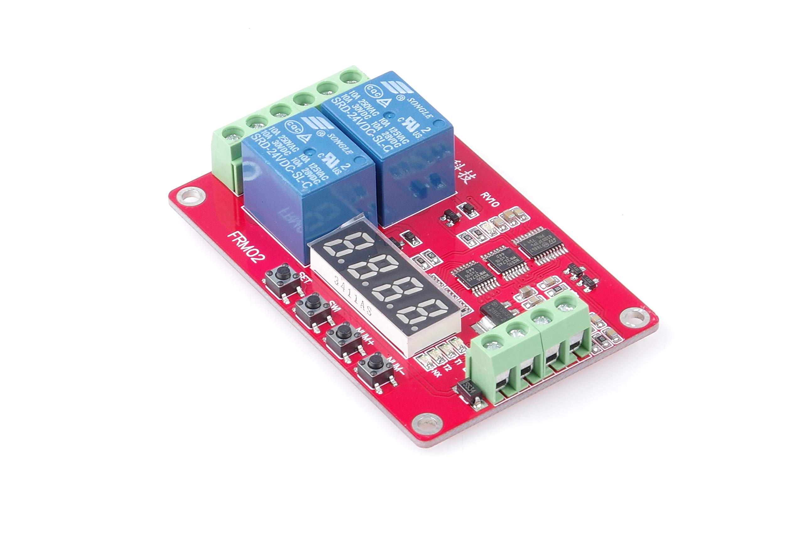 KNACRO 24V DC Relay Module, KNACRO Multifunctional DC 24 Volt 2 Channel ...