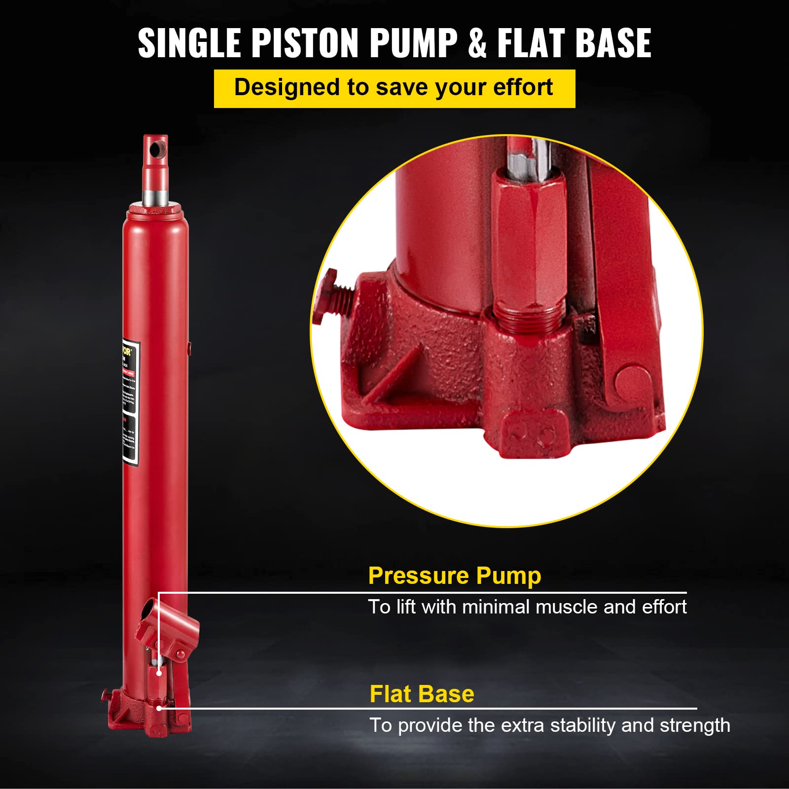 Mua VEVOR Hydraulic Long Ram Jack, 4 Tons/8818 lbs Capacity, with ...