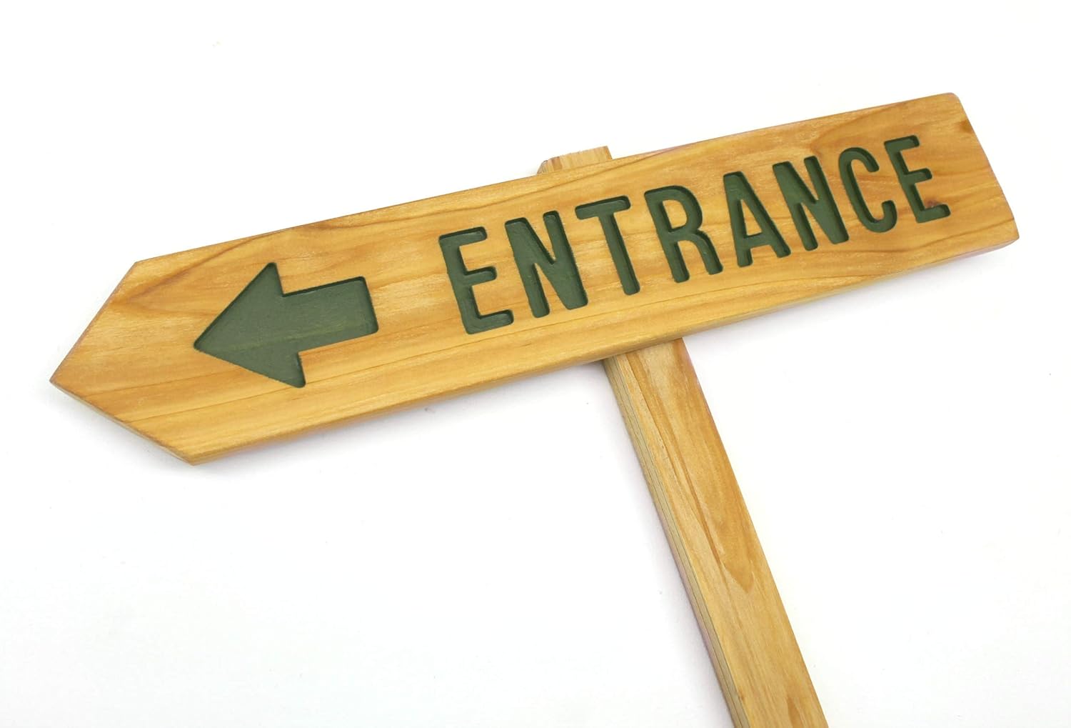 Amazon.com: ENTRANCE Directional Sign, Outdoor Sign, Yard Art ...