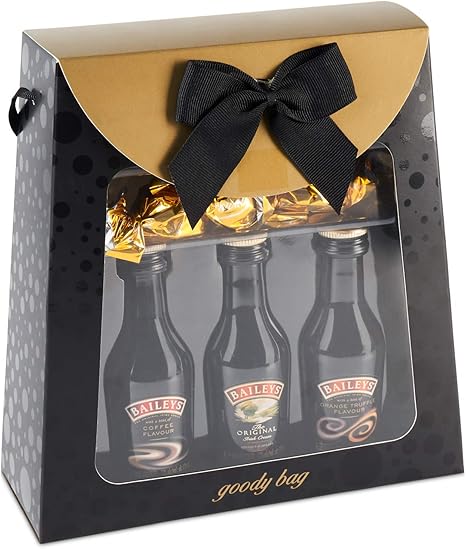 Baileys Gift Set Handbag.Includes 3 x Irish cream flavours Miniatures ...