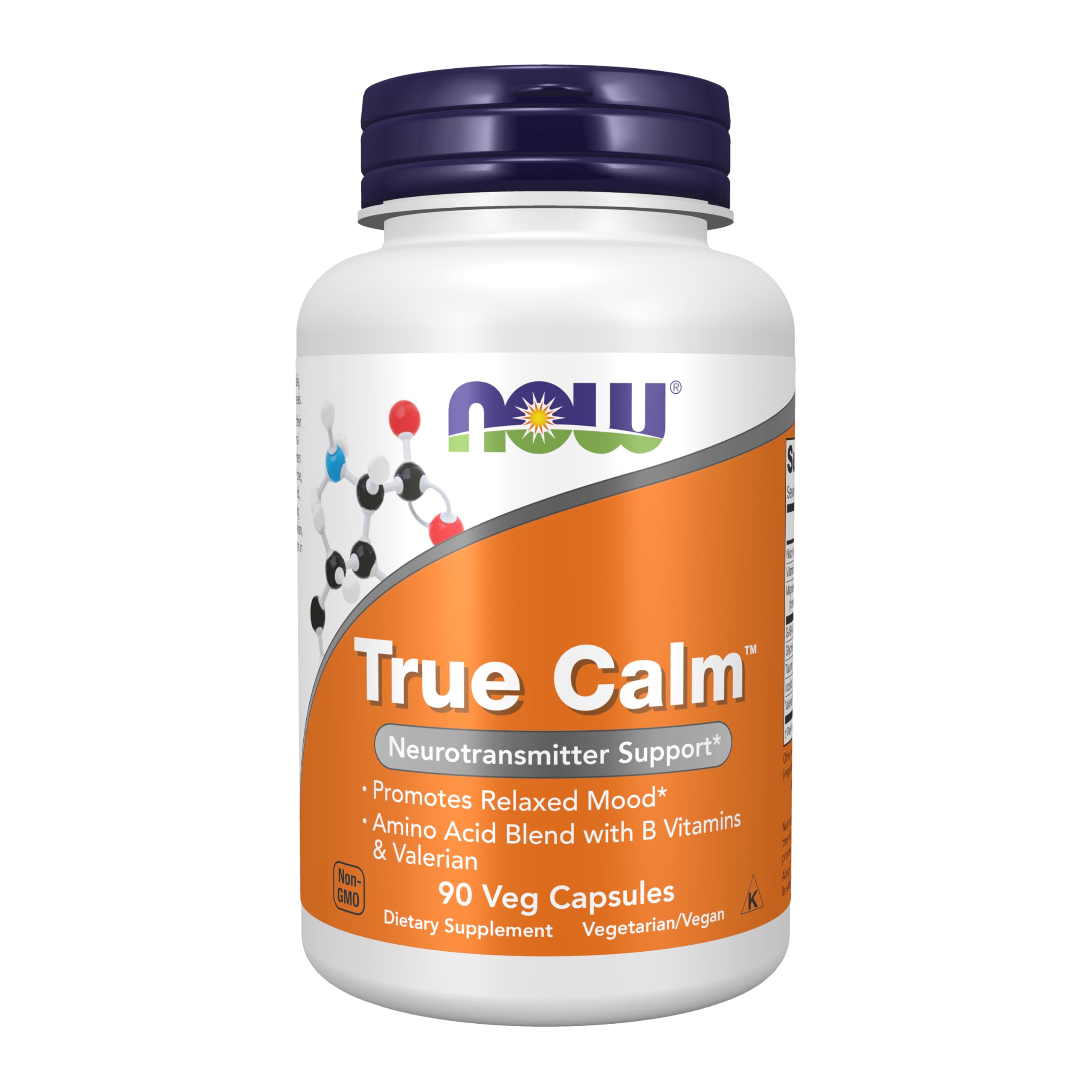 NOW Supplements, True Calm, with Magnesium, GABA, B Vitamins & More, 90 ...