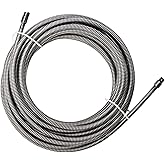 Amazon.com: VEVOR Drain Cleaning Cable 100 FT x 3/8 Inch, Solid Core ...