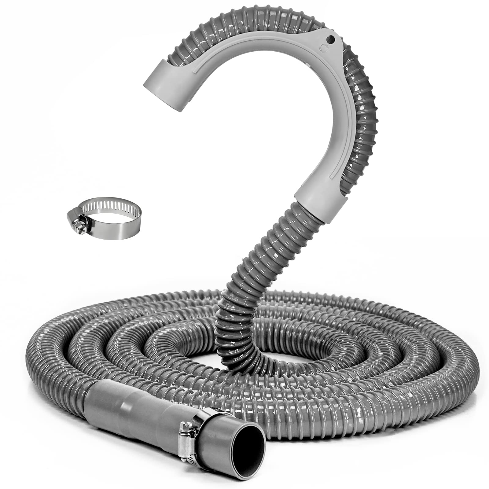 Funmit 8Ft Universal Washing Machine Drain Hose Flexible Extension Hose ...