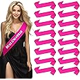 Amazon.com: Dreamtop 16pc Satin Sash Set - Pink Sashes for Pageants ...