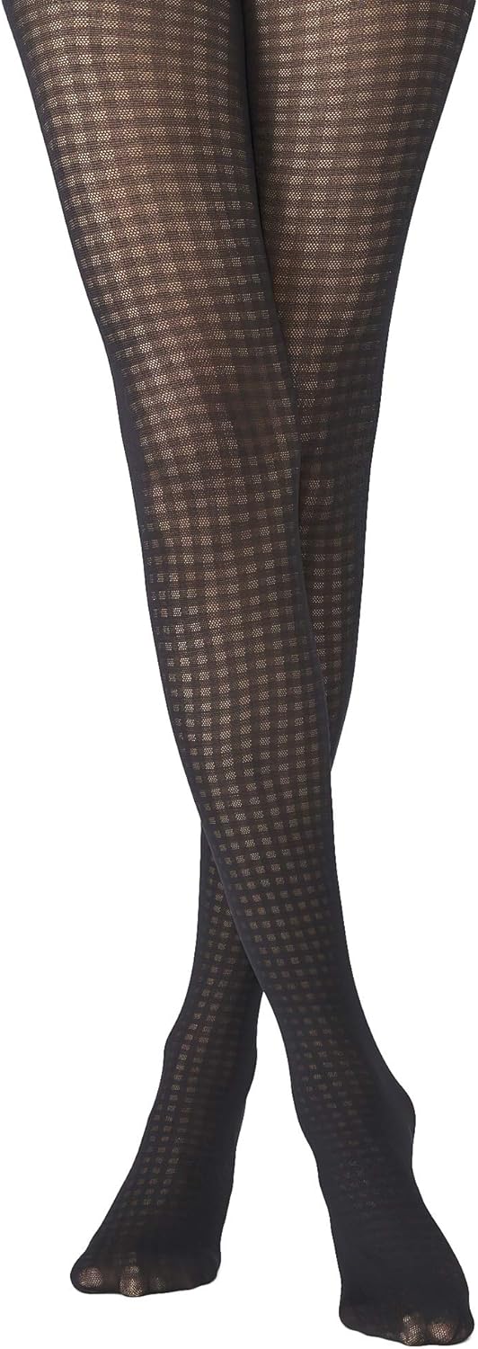 Penti Women Black Gingham Tights Fashion Tights High Waist Full Long ...