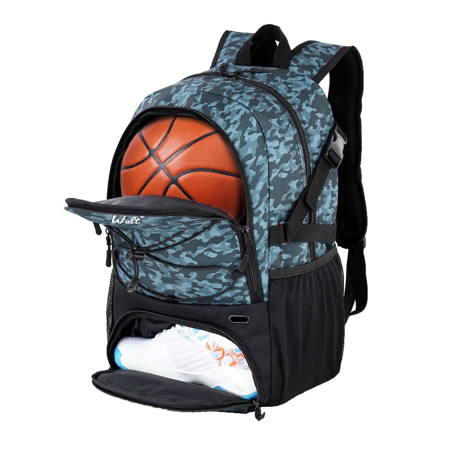 WOLT | Basketball Equipment Backpack, Large Sports Bag with Separate ...