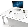 Amazon.com: IMPRESA 20"x 36" Tempered Glass Computer Desk Mat - Clear ...