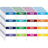 Amazon.com: Tacnology 375 Pcs Name Tag Stickers - 3"x 2" Colorful ...