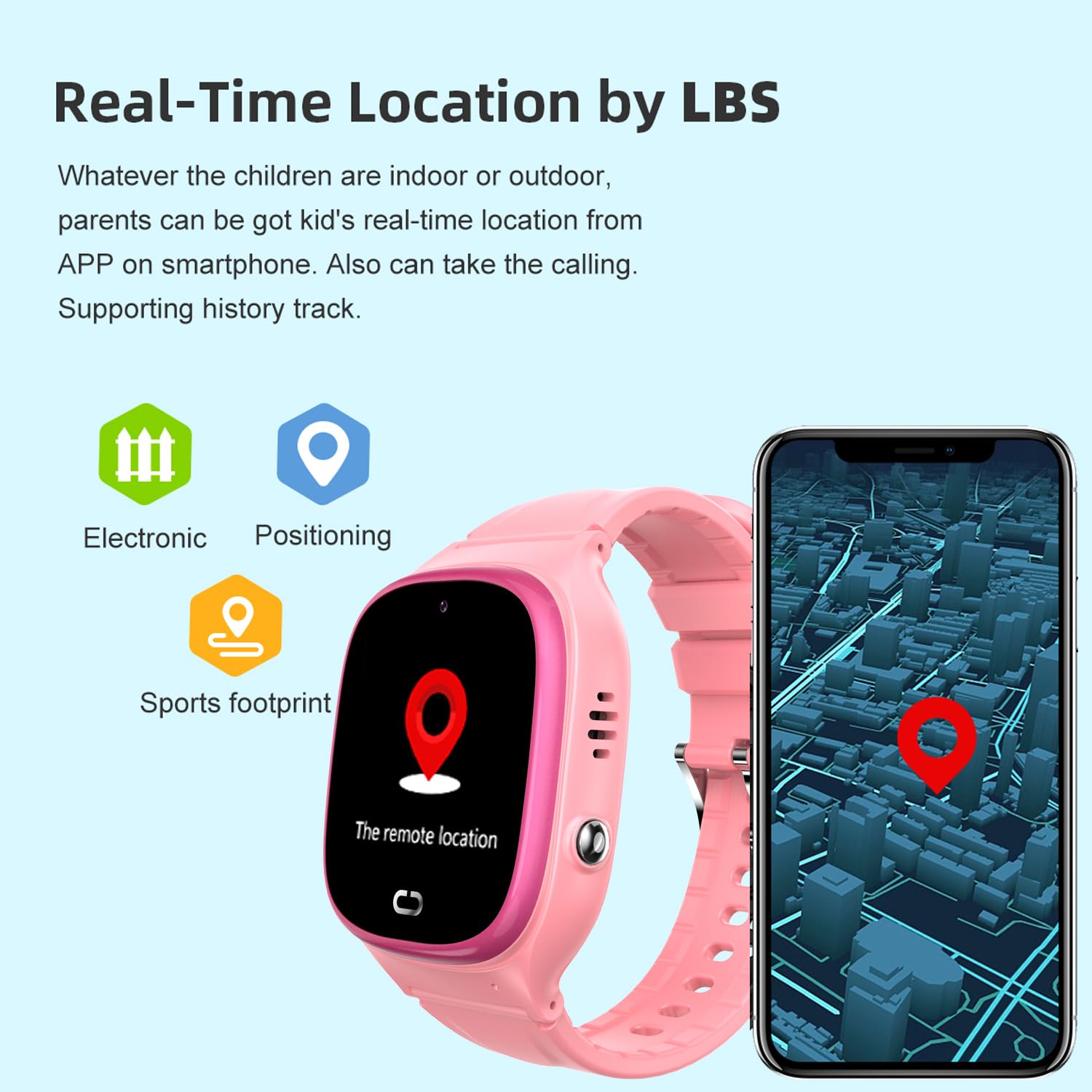 Mua Kids Smart Watch with GPS Tracker,Waterproof Smartwatch for Kid ...