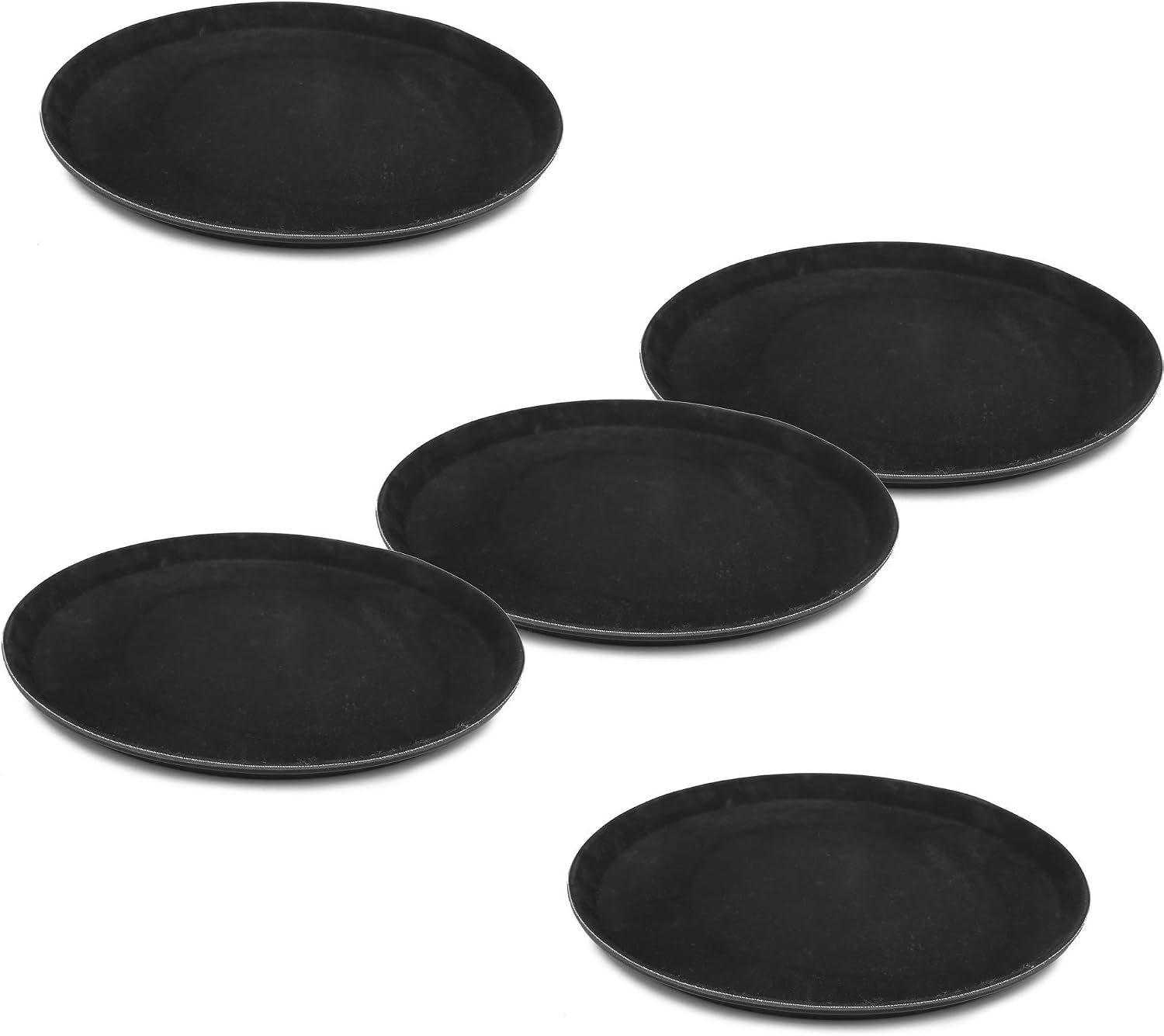 Flanacom Gastro Tray Set with Non-Slip Coating and High Rim – Serving ...