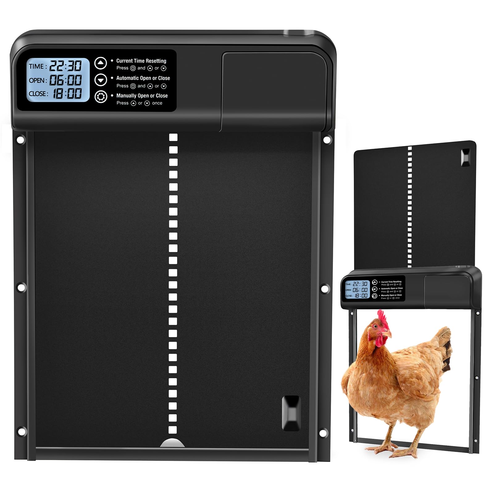 Automatic Chicken Coop Door,Electric Auto Coop Door Opener Battery ...