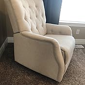 Amazon.com: Classic Brands Cynthia Popstitch Upholstered Glider Swivel ...
