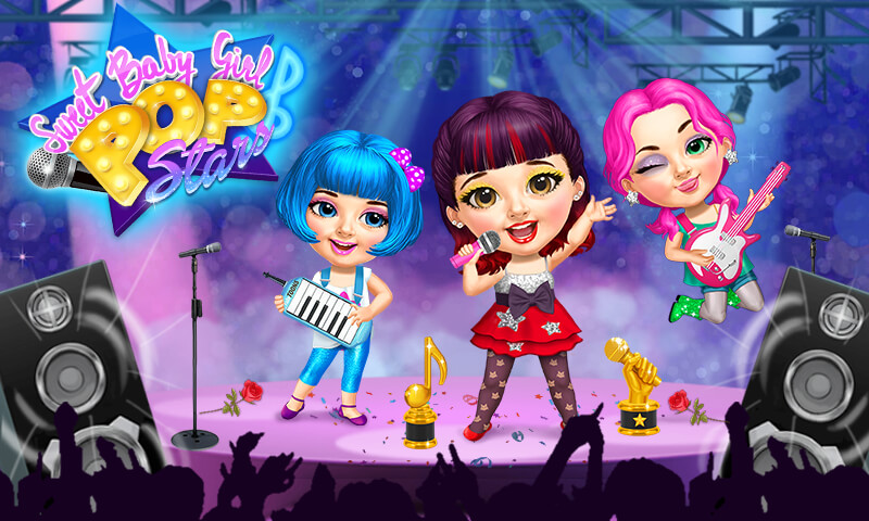 Amazon.com: Sweet Baby Girl Pop Stars - Superstar Salon & Show ...