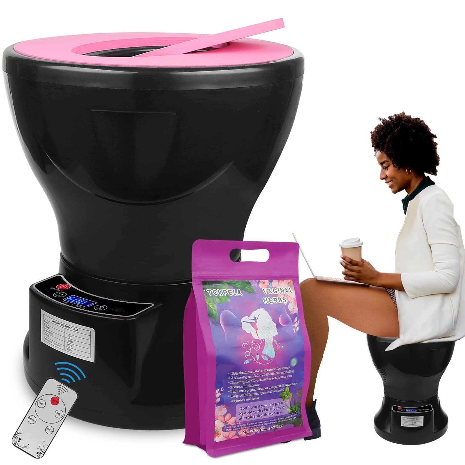 TOKPELA Yoni Steam Pot, Yoni Steam Kit, V Steam at Home Kit with 20 ...