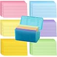 Amazon.com : Tecmisse 700 Sheets Color Index Cards with 2 Pack Index ...