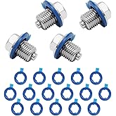 Amazon.com: M14x1.5 Magnetic Oil Drain Plug, Magnetic Stainless Steel Oil Pan Drain Nut Bolt ...