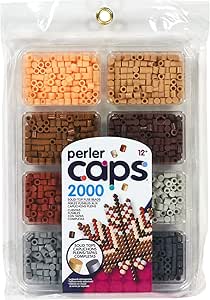 Amazon.com: Perler Neutral Colors Caps Bead Tray, 2000pcs : Everything Else