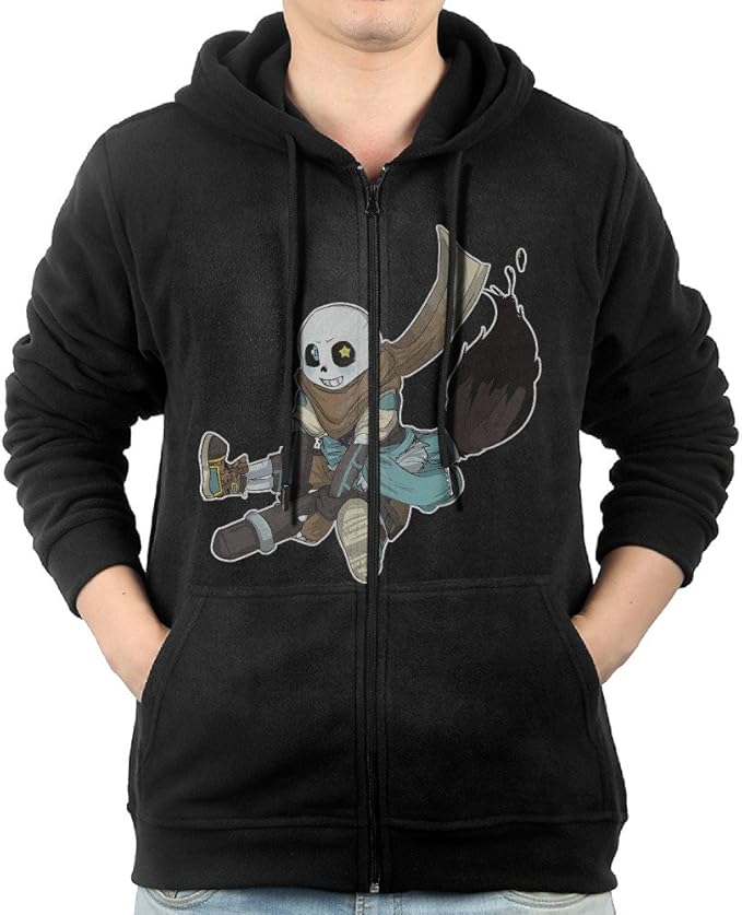 Akagopstore Casual Mens Undertale Ink Sans Full-Zip Sweatshirt Hoodie ...