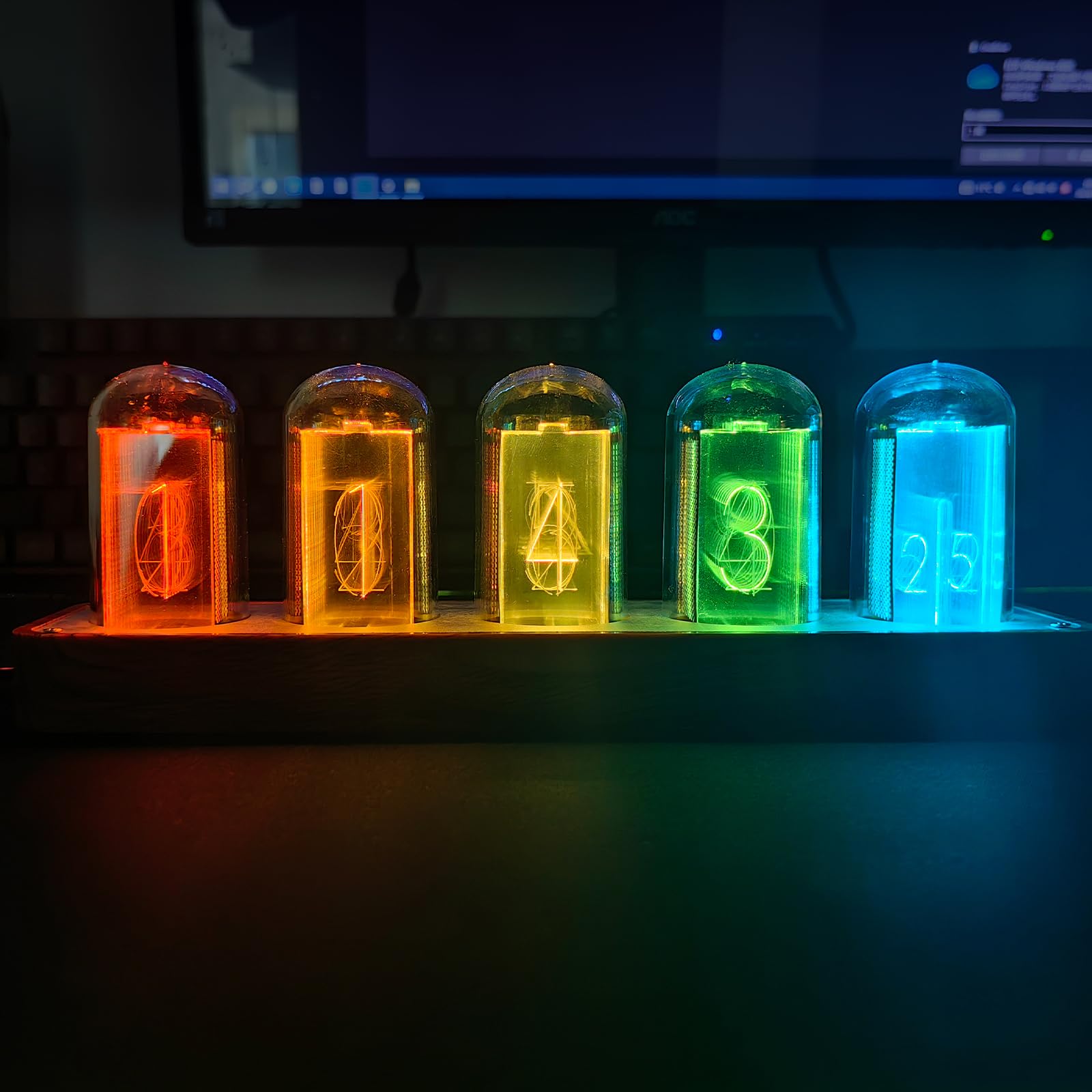 Mua SCOAGE Nixie Tube Clock with Wi-Fi SYNC & Timer, Cyberpunk Alarm ...