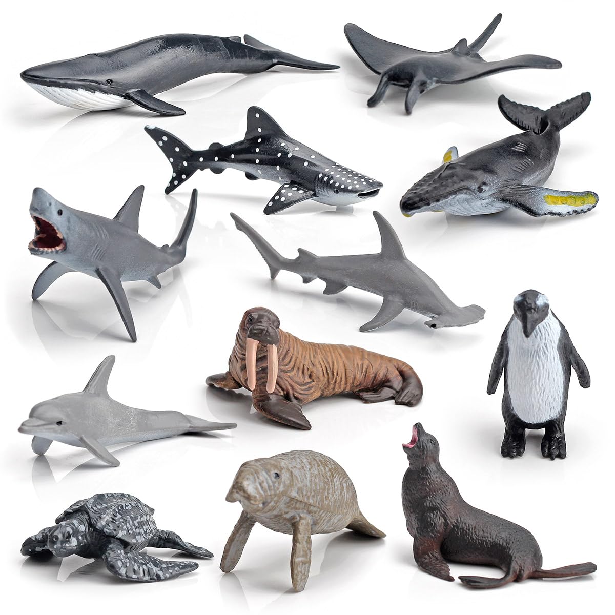 Mua Morofme Sea Animal Toy Set Mini Plastic Sea Creature Figurines ...