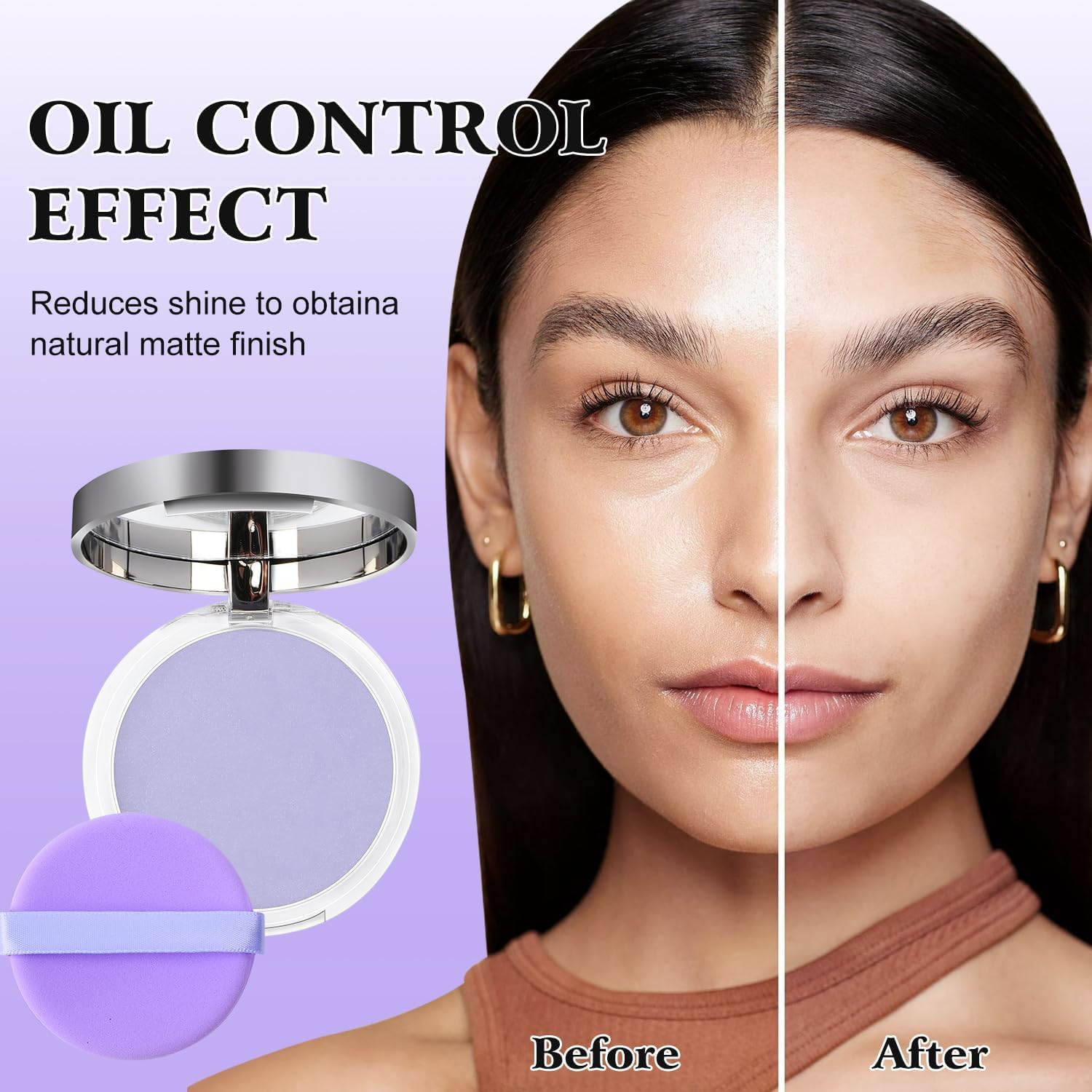 Mua Chillab Lavender Matte Powder, Gel-like Formula Oil-Control Face ...