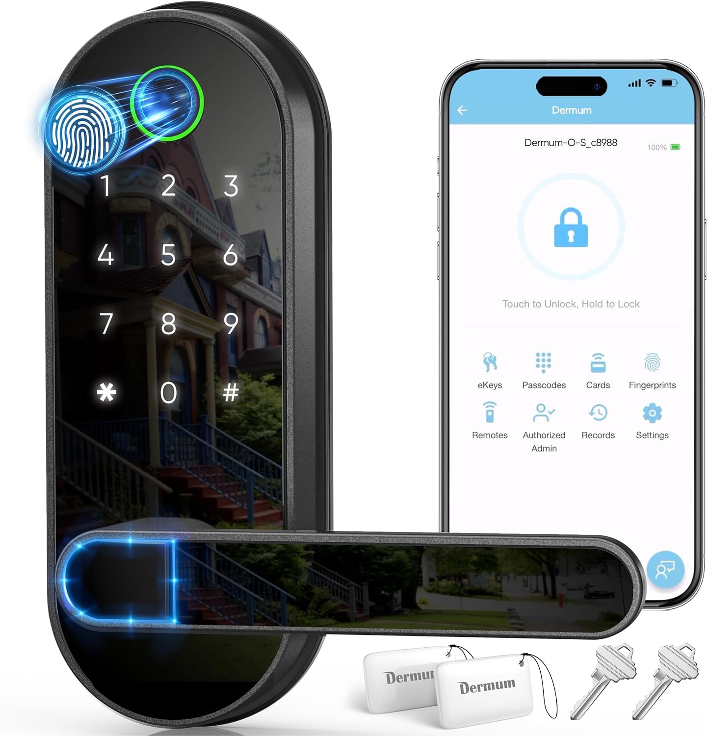 Mua Keyless-Entry Fingerprint Digital Smart Lock: Wi-Fi Electronic Door ...