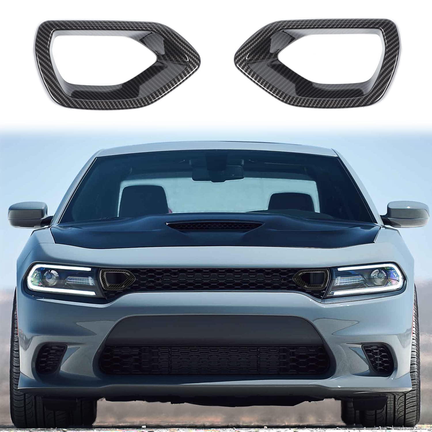 JWWY Front Grille Radiator Grille Grillwork Surround Assembly Inserts ...